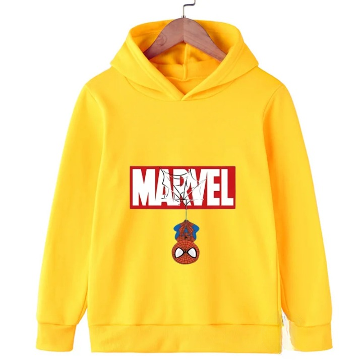 Pull marvel avec Spider-Man suspendu par sa toile - Site univers