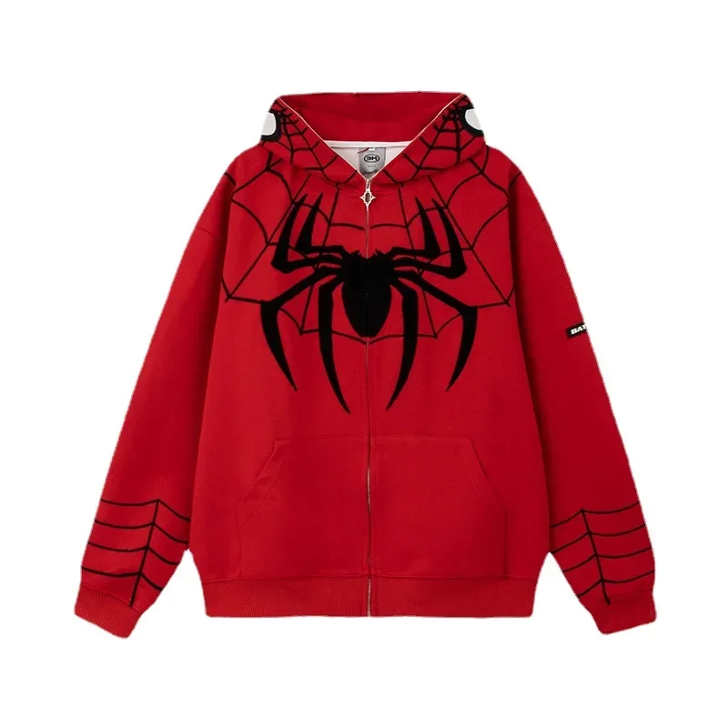 Pull marvel zippé à capuche avec logo Spider-Man - Site univers