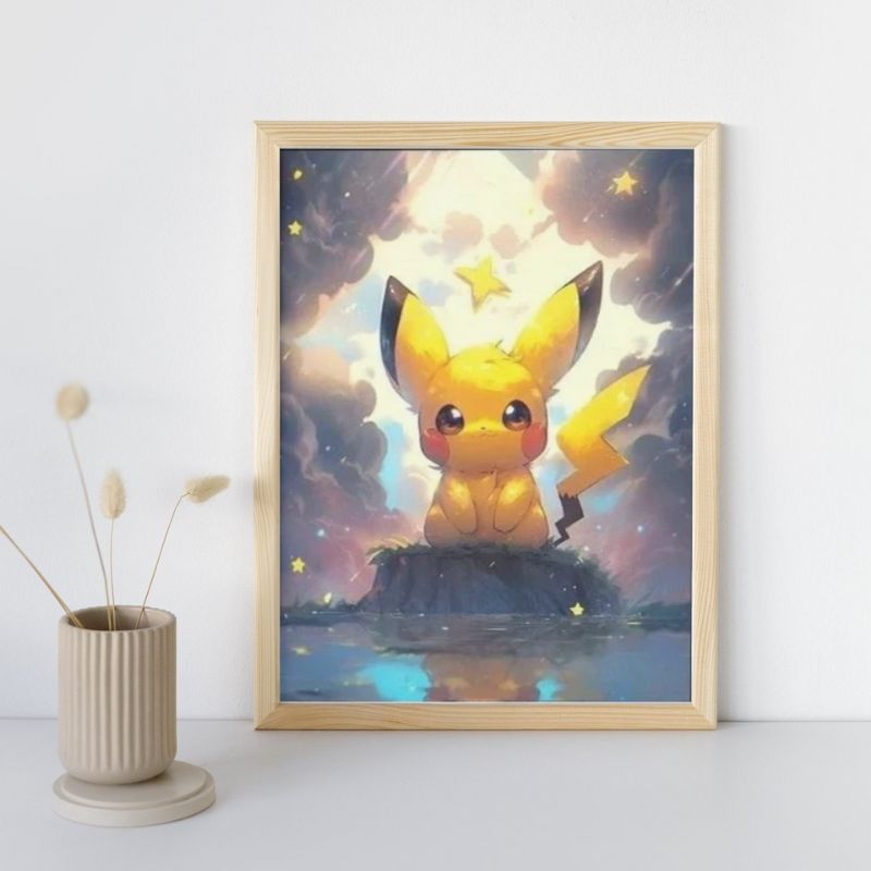 Tableau Pokemon mignon de Pikachu - Site univers