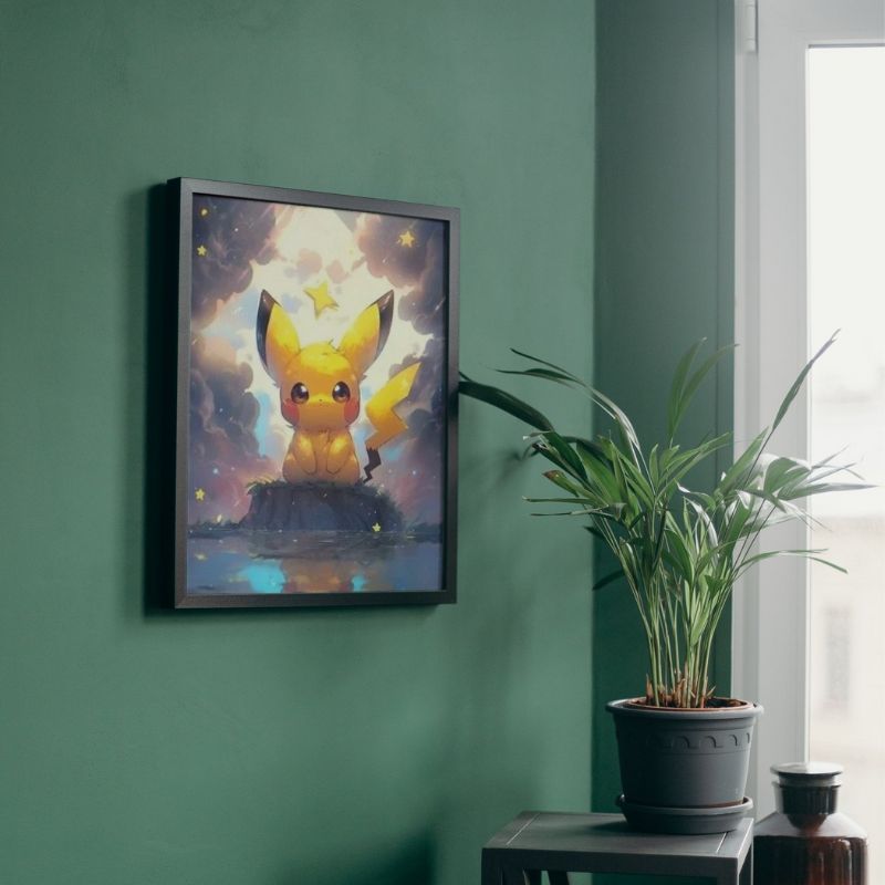 Tableau Pokemon mignon de Pikachu - Site univers